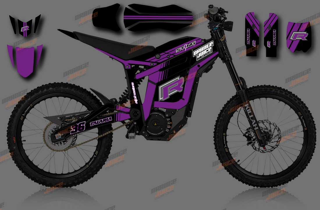 Talaria Sting - Sting R Graphics kit (Purple) – Orange Juice Customs