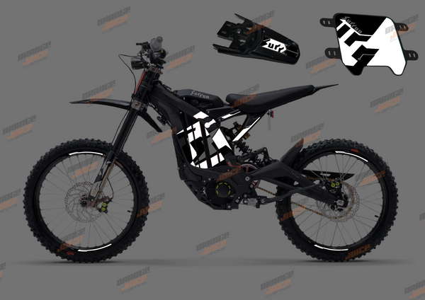 Sur Ron OEM Graphics kit (White) – Orange Juice Customs